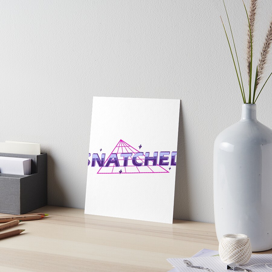 "Snatched Logo" Art Board Print by Rem-Led | Redbubble