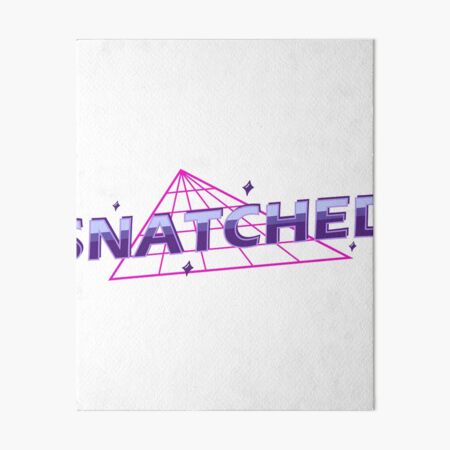"Snatched Logo" Art Board Print by Rem-Led | Redbubble