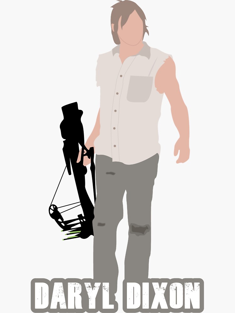 "Daryl Dixon" Sticker for Sale by MohamadChebbo | Redbubble