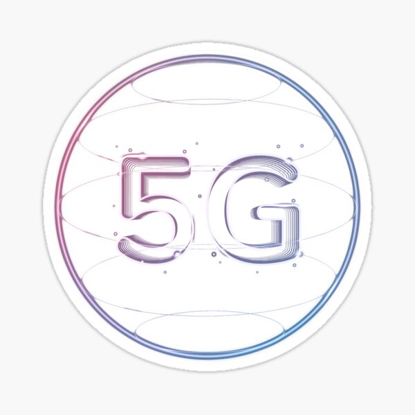 "5G" Sticker for Sale by AnyGoods | Redbubble