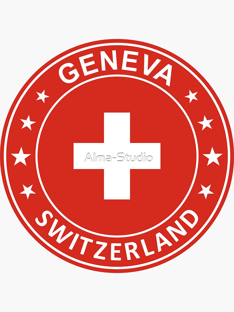 "Geneva, Switzerland" Sticker for Sale by Alma-Studio | Redbubble