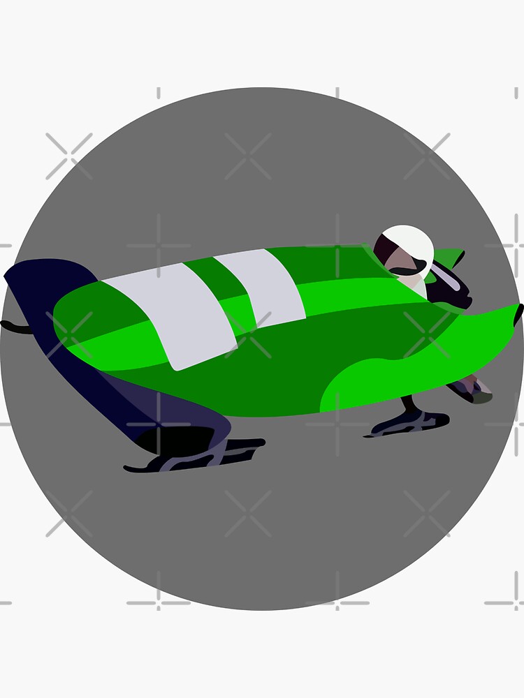 "My classic bobsled drawing " Sticker for Sale by Blondiabshop | Redbubble