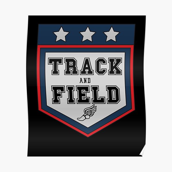 "Track and Field Run Jump Throw" Poster for Sale by Cedarrue | Redbubble