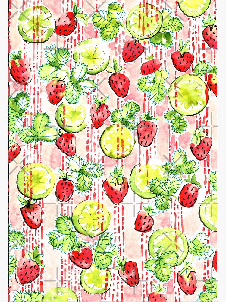 "Strawberry daiquiri" Sticker by marlsky | Redbubble