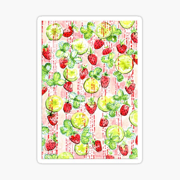 "Strawberry daiquiri" Sticker by marlsky | Redbubble