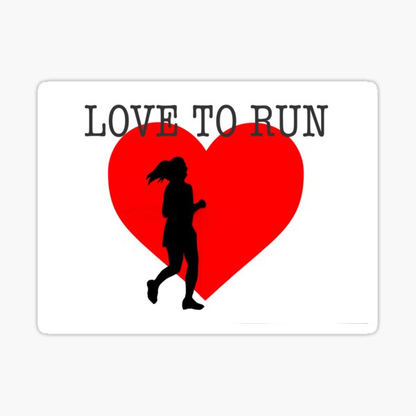 "Love to Run Mum on a Run" Sticker for Sale by KoiPainting | Redbubble