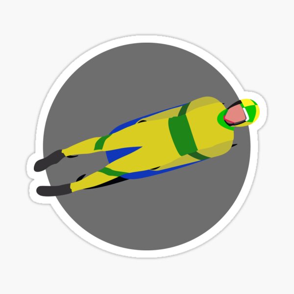 "My classic luge drawing " Sticker for Sale by Blondiabshop | Redbubble