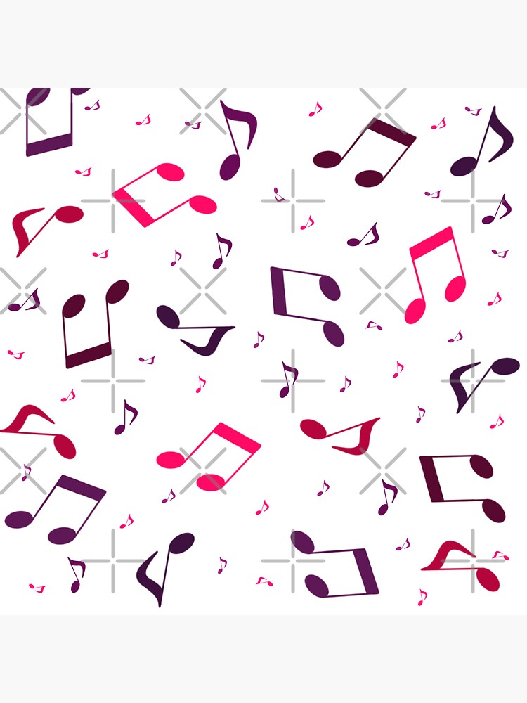 "Bright Colorful Music Notes" Sticker for Sale by ArticaDraganica ...
