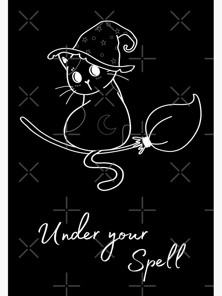 "Under Your Spell - Magical Cat Witch Flying on Broomstick - Love and ...