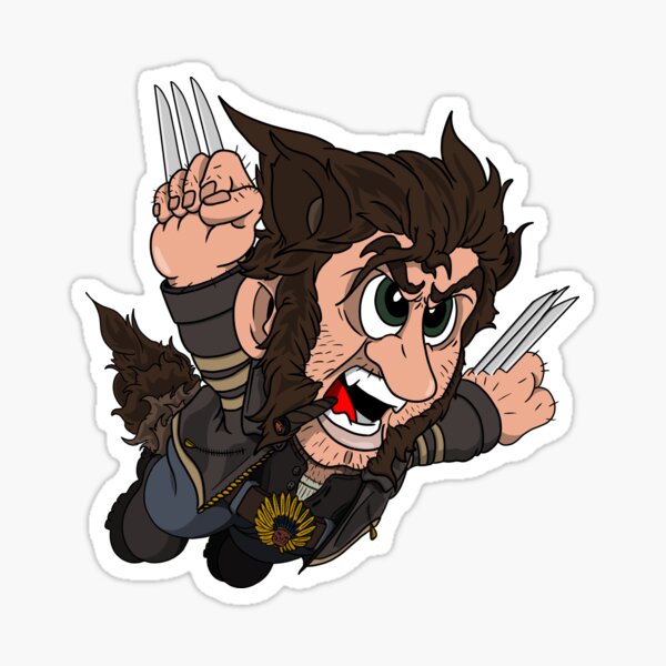 "The Best at Not Being Nice Chibi Graphic" Sticker by Elder-Berry-Art ...