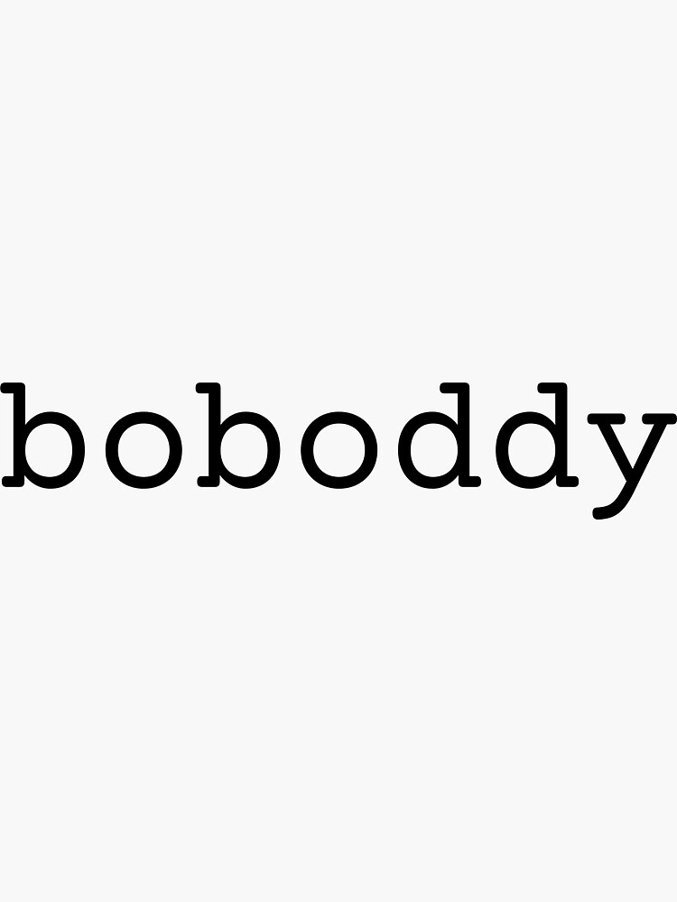 "Boboddy" Sticker by sleepyalia | Redbubble
