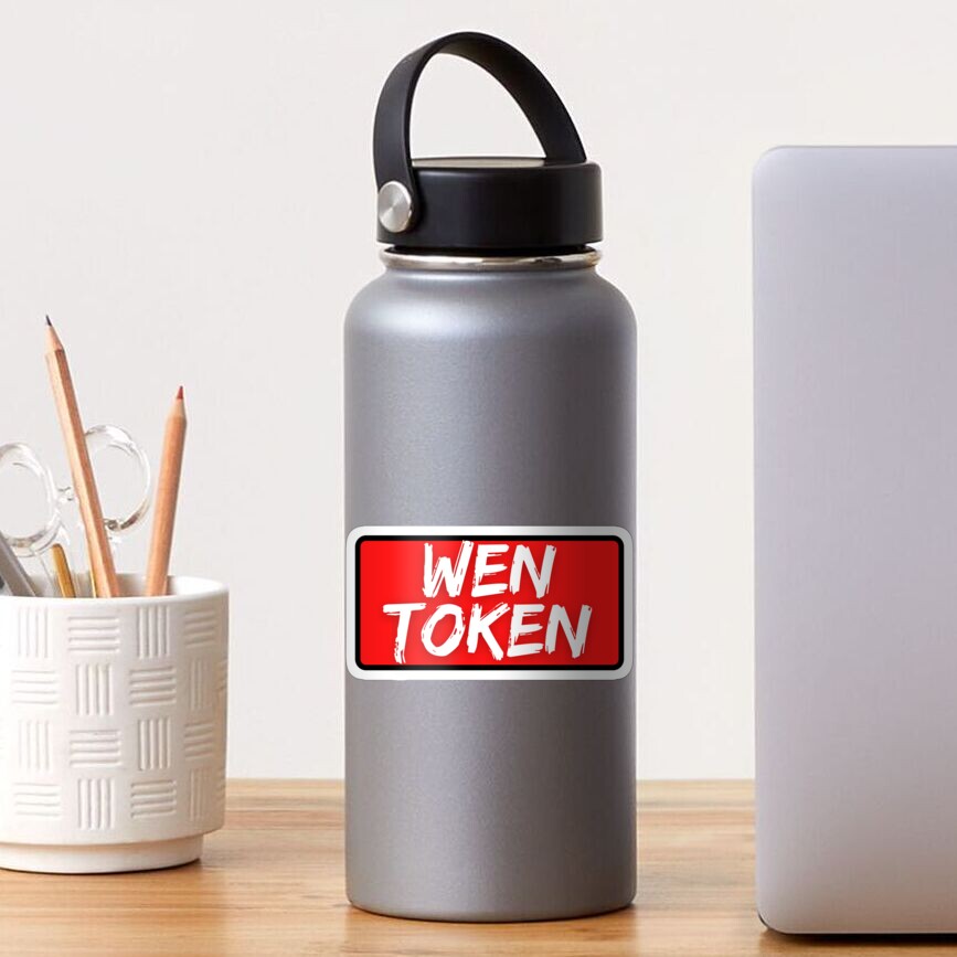 "Wen Token - Funny Crypto/NFTs Quote. NFT Humor, Crypto Meme " Sticker ...