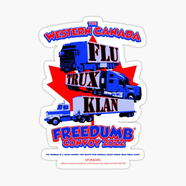 Sticker « Le convoi Freedumb de l'Ouest canadien 2022 (Convoi de la ...