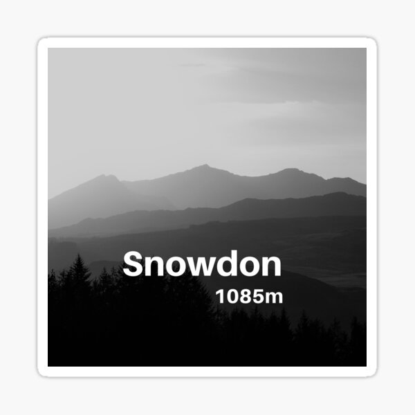 "Snowdon" Sticker by VenturaOutdoors | Redbubble