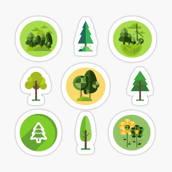 "National Parks, Green Trees and Nature" Sticker for Sale by silviaol ...