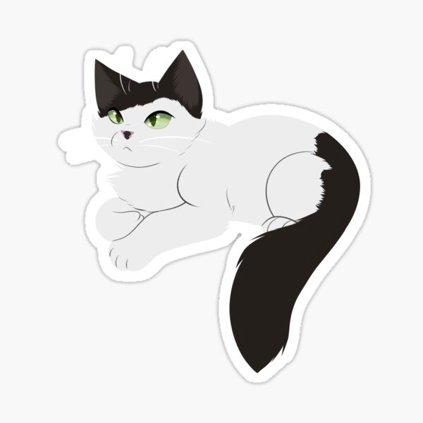 "Sitting Kitty" Sticker for Sale by NebulaBat | Redbubble