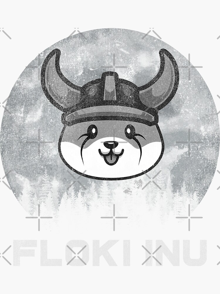 "Vintage Floki Inu Coin To The Moon Trading Crypto Token Blockchain ...