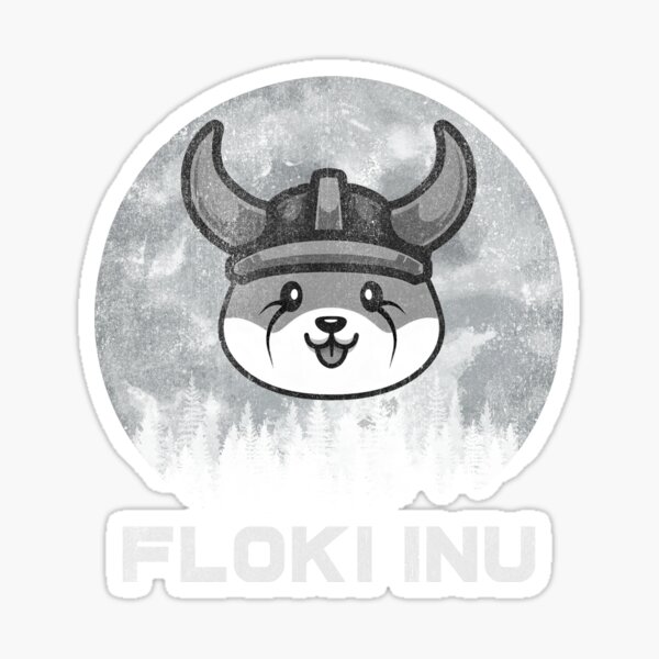 "Vintage Floki Inu Coin To The Moon Trading Crypto Token Blockchain ...
