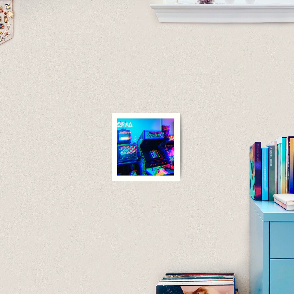"90s Arcade Gaming Room" Art Print by Digitaldesigns3 | Redbubble