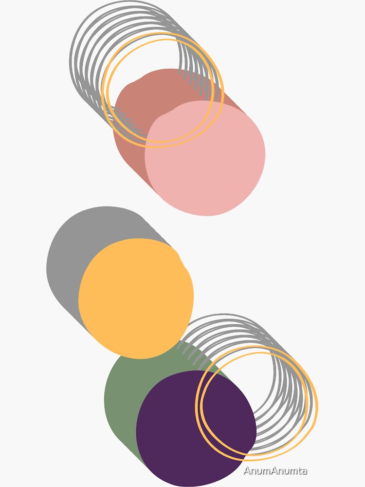 "Round Circle Art" Sticker for Sale by AnumAnumta | Redbubble