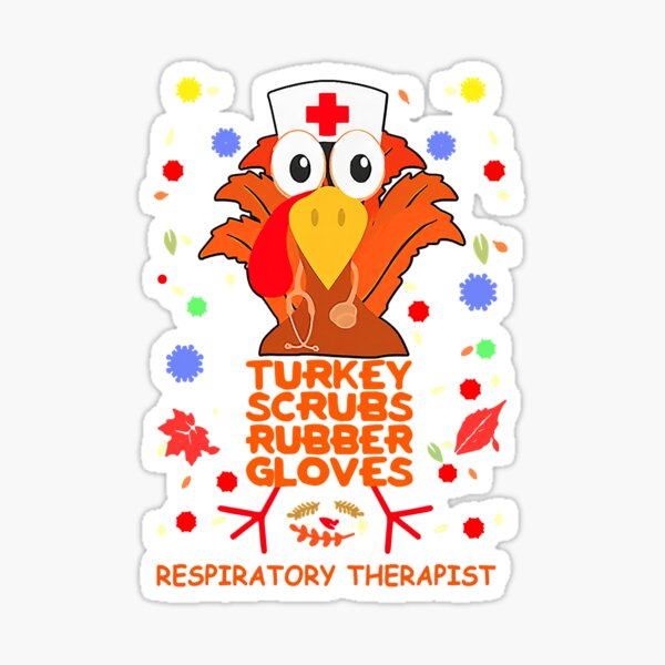 "Nurse Turkey Scrubs Rubber Gloves" Sticker for Sale by deanba81741 ...