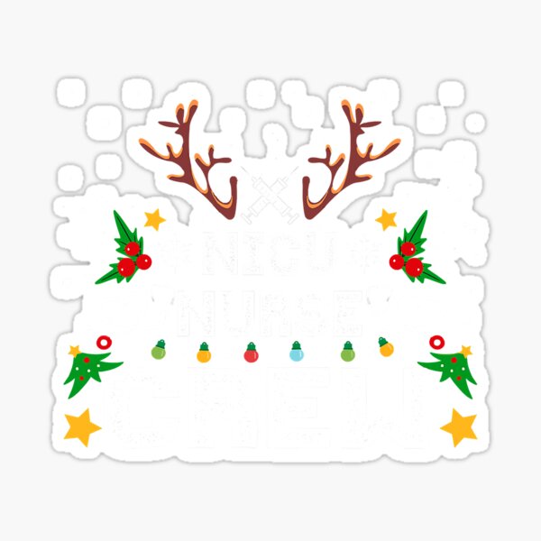 "Penguin Nicu Nurse Christmas Crew" Sticker by diemha075 | Redbubble