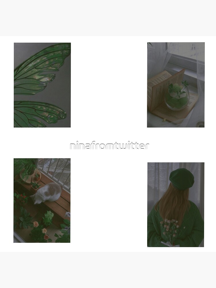 "green aesthetic sticker pack" Poster for Sale by ninafromtwitter ...