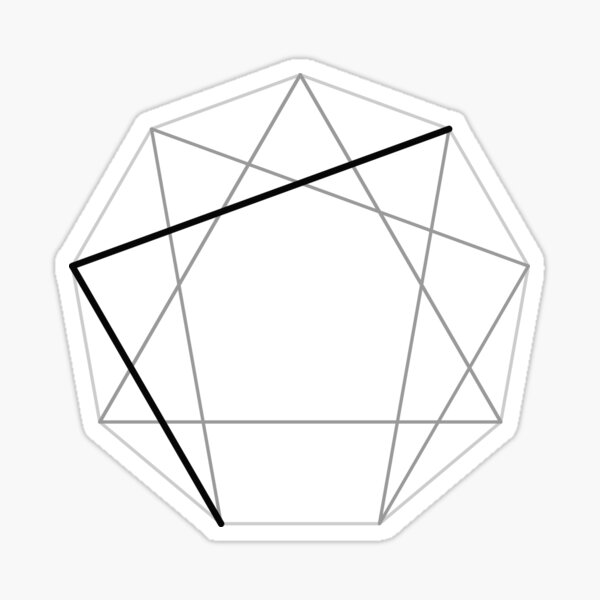 "Simple Enneagram Type 7" Sticker for Sale by LikwidCake | Redbubble