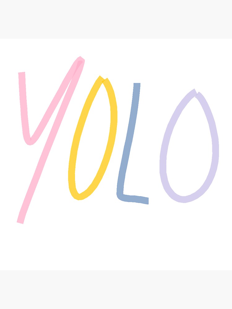 "YOLO Sticker" Sticker by TylerandMeghan | Redbubble