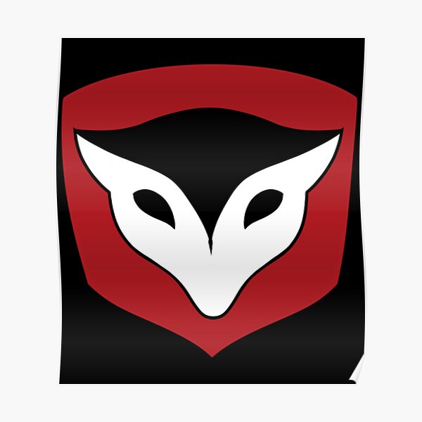 "The Black Fox (The Court Jester) Sticker" Poster for Sale by ...