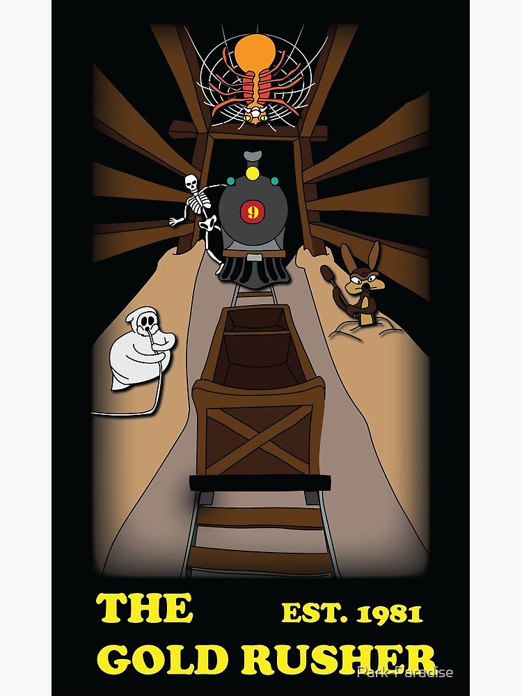 "The Gold Rusher est. 1981" Poster for Sale by Park-Paradise | Redbubble