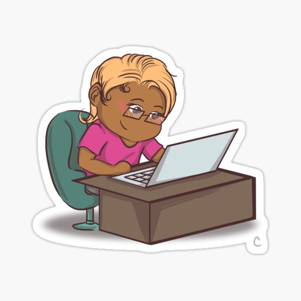 "The Computer Geek" Sticker for Sale by CadenzaUSA | Redbubble