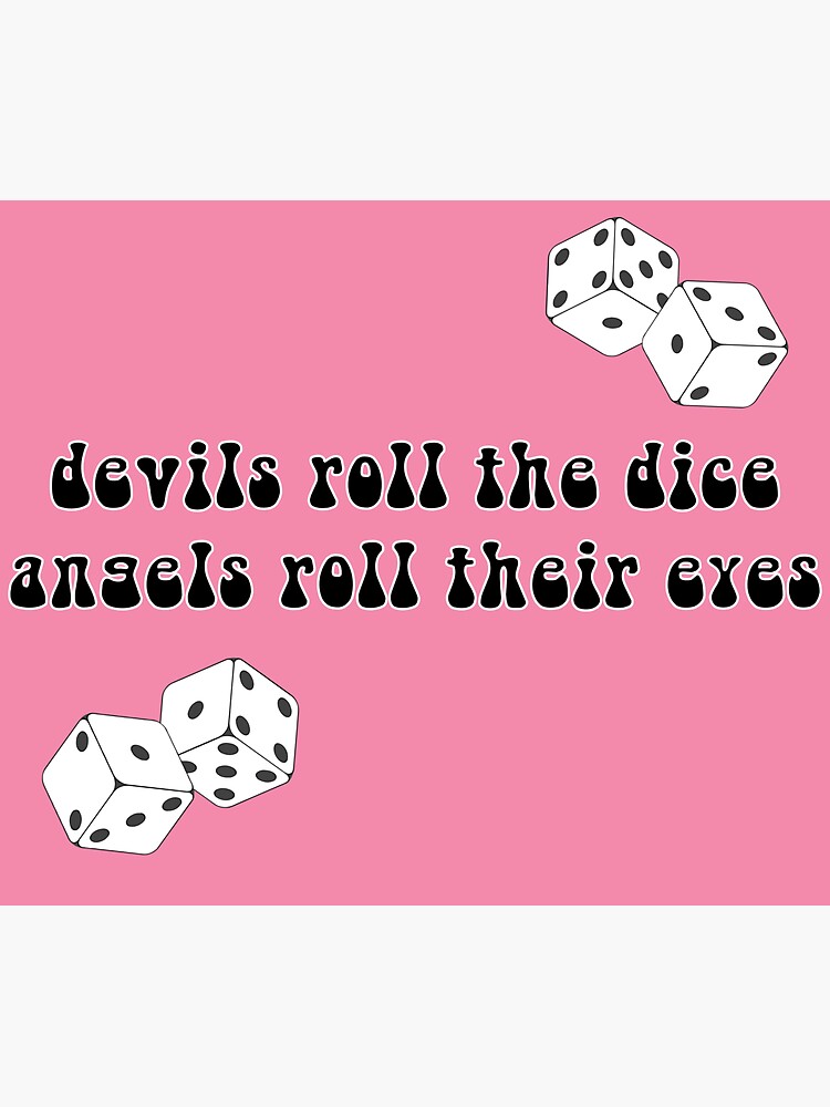 "devils roll the dice" Sticker for Sale by jessiebodnar | Redbubble