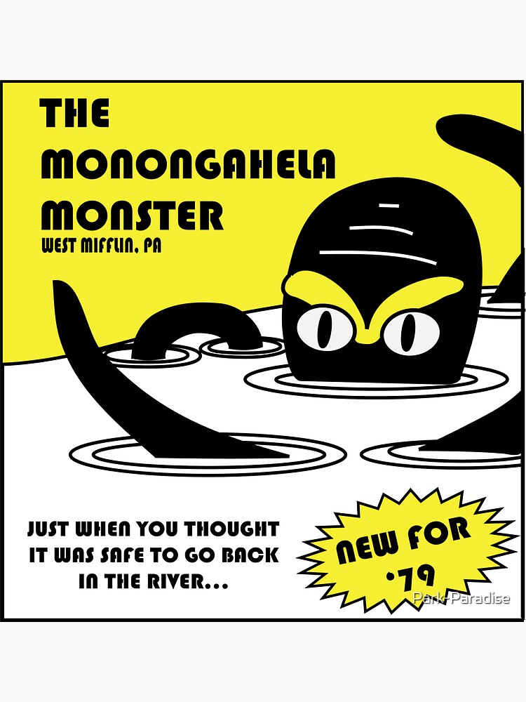 "The Monongahela Monster" Sticker for Sale by Park-Paradise | Redbubble