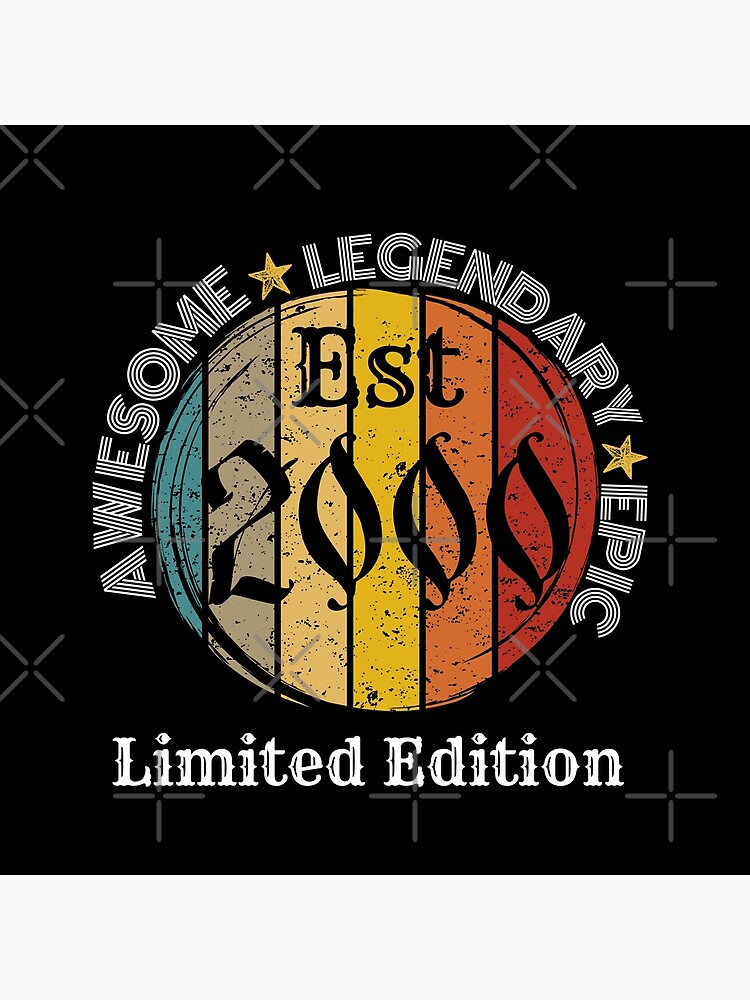 " Est 2000 Limited Edition 22nd Birthday gif for boys and girls ...