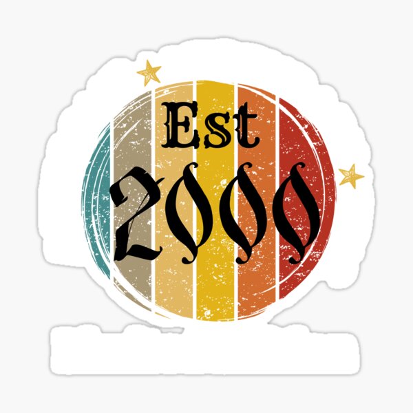 Pegatina « Est 2000 Limited Edition 22nd Birthday gif para niños y ...