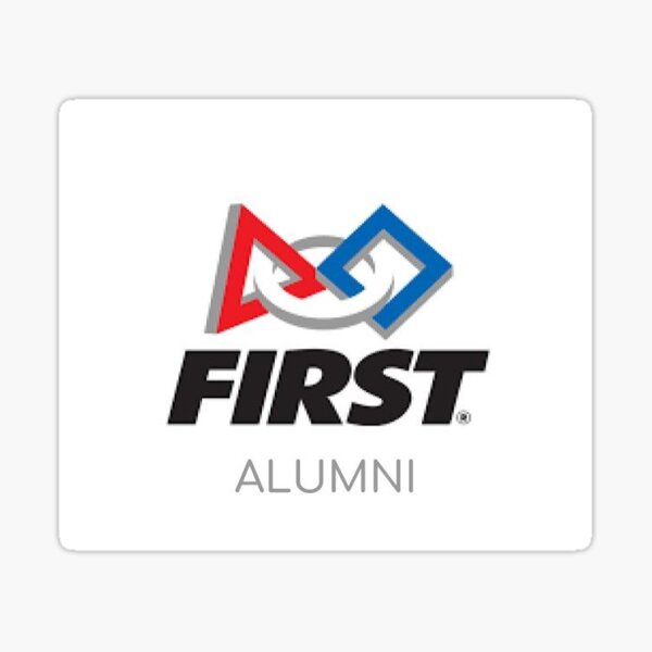 "FIRST Alumni" Sticker for Sale by Josewag | Redbubble