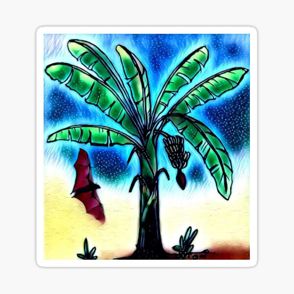 "banana tree" Sticker by BurningStars87 | Redbubble