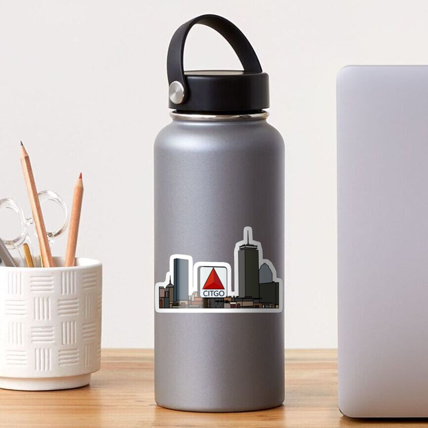 "Boston Citgo Sign Skyline" Sticker for Sale by marblequeen | Redbubble