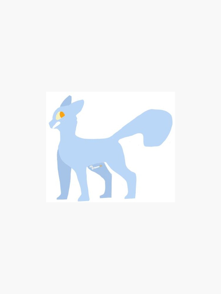 "Blue Lineless cat art" Sticker by Aloaloasa | Redbubble