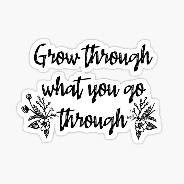 "Grow- self care" Sticker by foxymethod | Redbubble