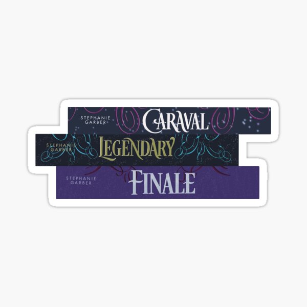 "Caraval Trilogy by Stephanie Garber" Sticker for Sale by CraftyManatee ...