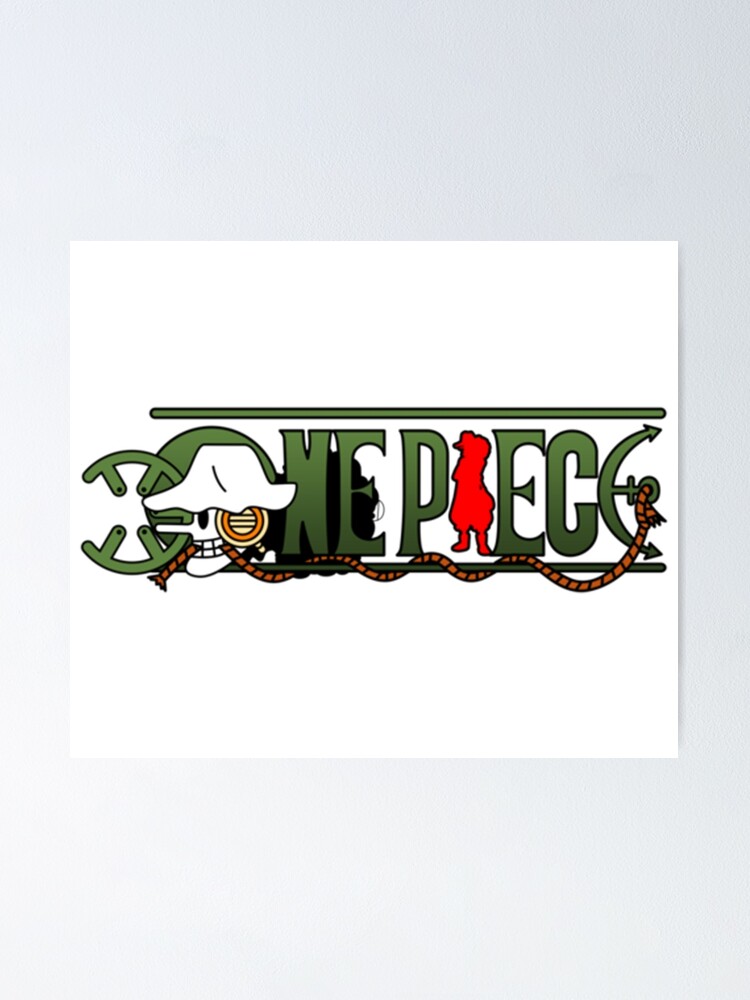 "Usopp One Piece Logo , One Piece Logo" Poster by ZONEBLACKSTARS ...