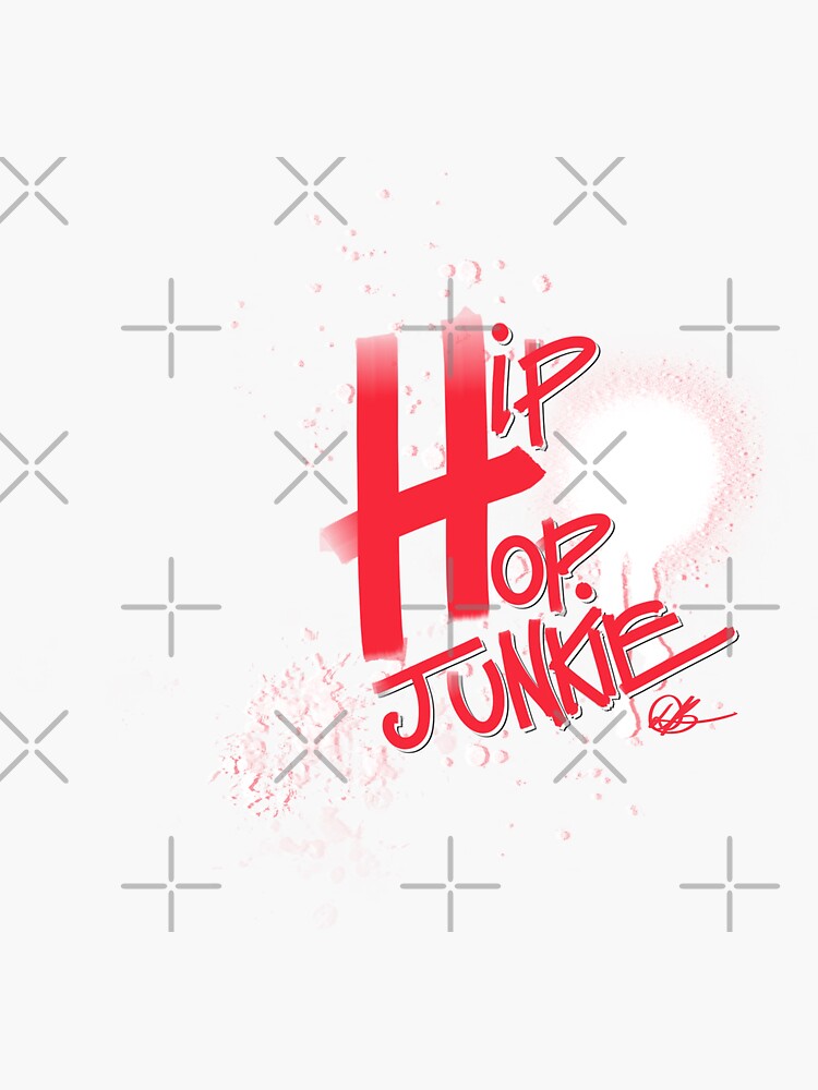 "Hip hop Junkie " Sticker by Graf-Matikz | Redbubble
