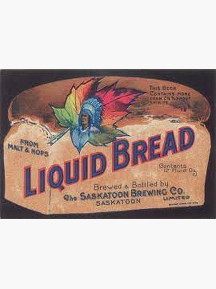 "Liquid Bread" Sticker for Sale by uniquenostalgia | Redbubble