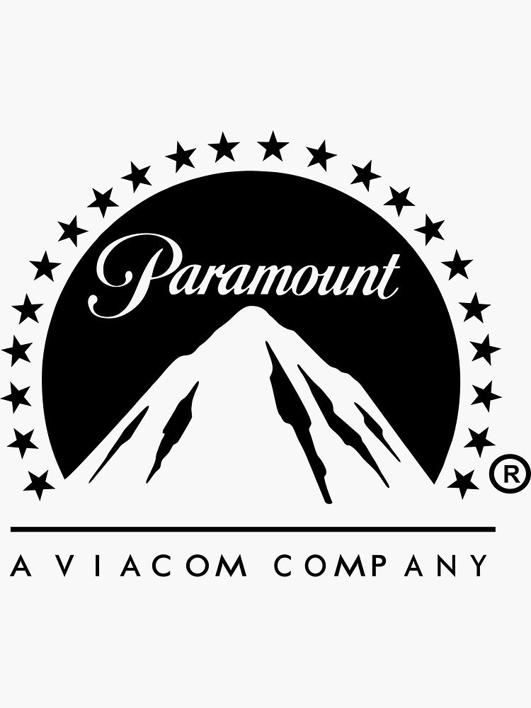 "Paramount Pictures (Black Version)" Sticker by mantrithesan | Redbubble