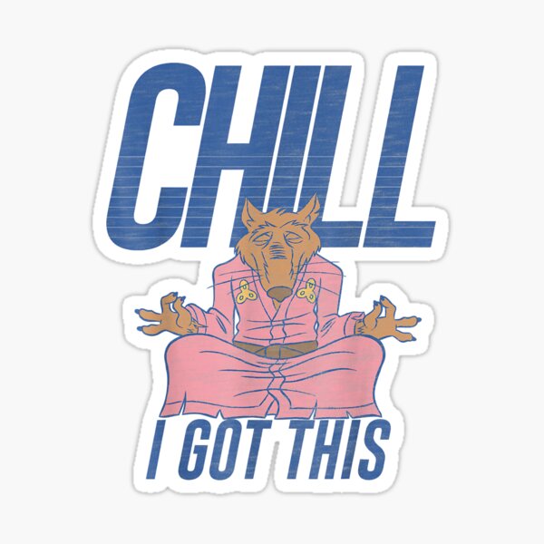 "Teenage Mutant Ninja Turtles Chill Master Splinter Tee" Sticker by ...