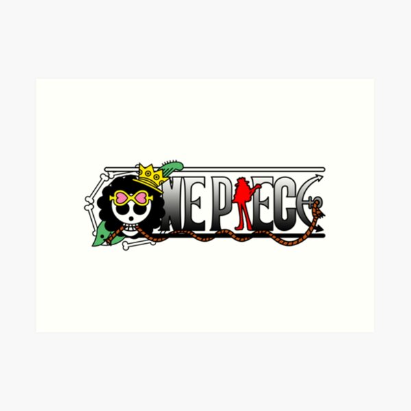 "Brook One Piece Logo , One Piece Logo" Art Print for Sale by ...