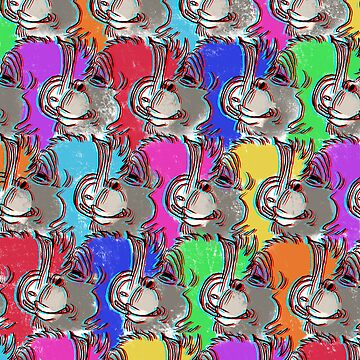 "Monkey Tessellation" Art Board Print for Sale by livcrew4 | Redbubble