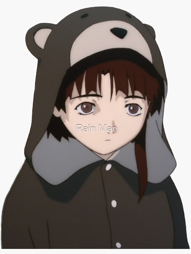 "Serial Experiments Lain - Teddy Bear Sticker" Sticker by Al-harbi ...